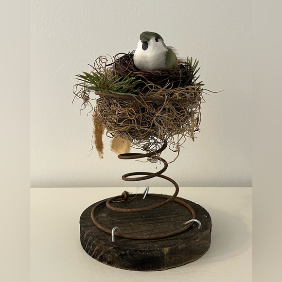 Artisan | Accents | Handcrafted Upcycled Decor Vintage Bed Spring Birds ...